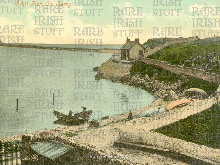 Fenit Pier, Kerry, Ireland, Rare Photo Kerry, Old Photo, Old Picture,