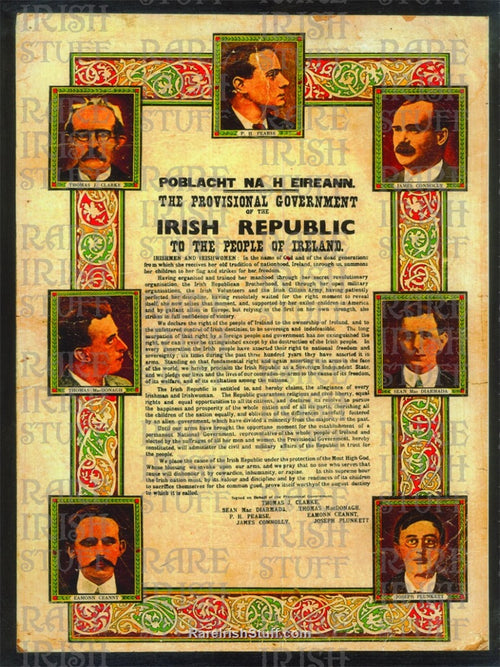 Proclamation of the Irish Republic 1916, Leaders & Celtic Surround