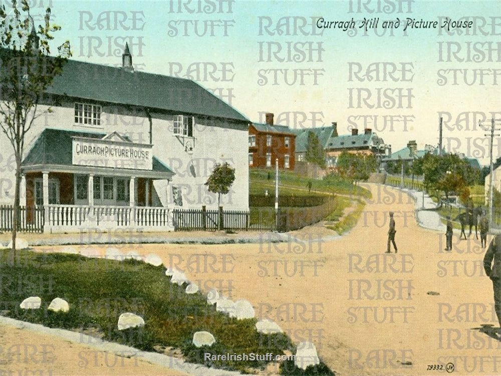 Curragh Hill & Picture House, Curragh, Co. Kildare, Ireland, Rare Photo ...