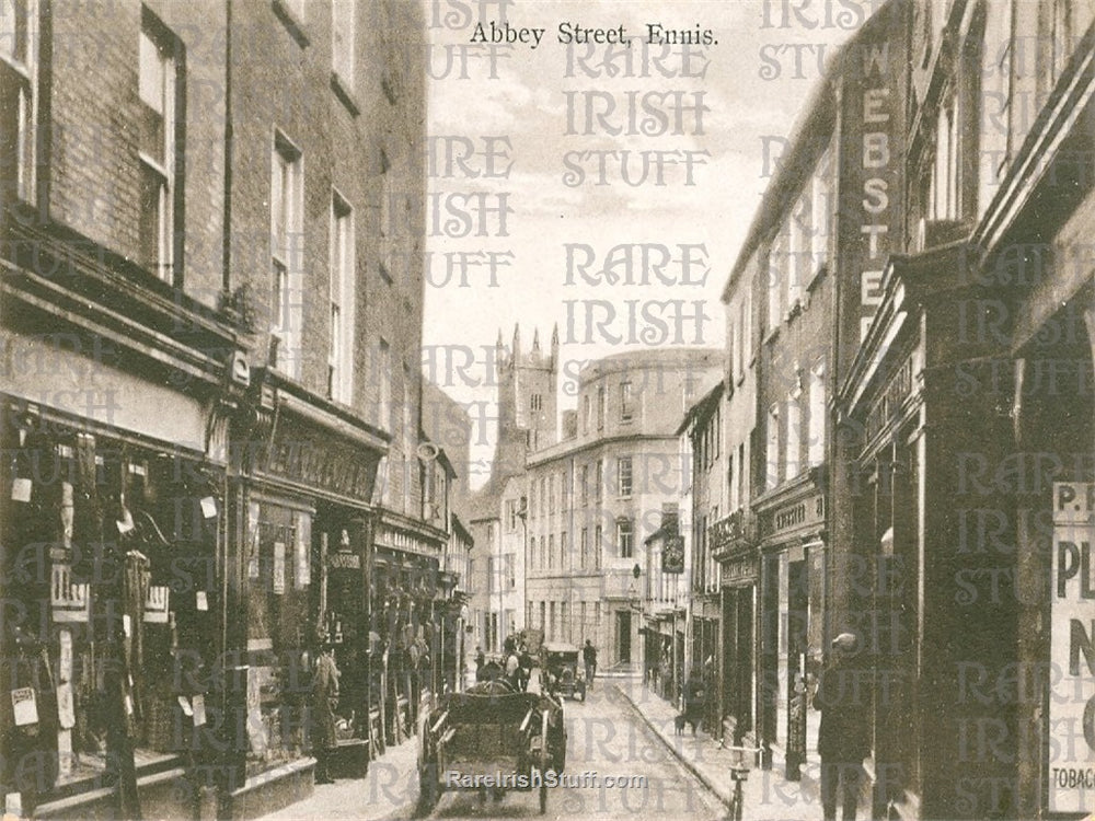 Abbey Street, Ennis, Co. Clare, Rare Photo Clare, Ireland, Old Photo ...