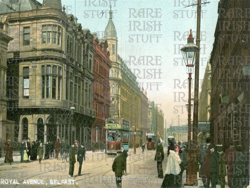 Royal Avenue, Belfast, Ireland, Old Photo, Old Image, Old Picture, Rare ...