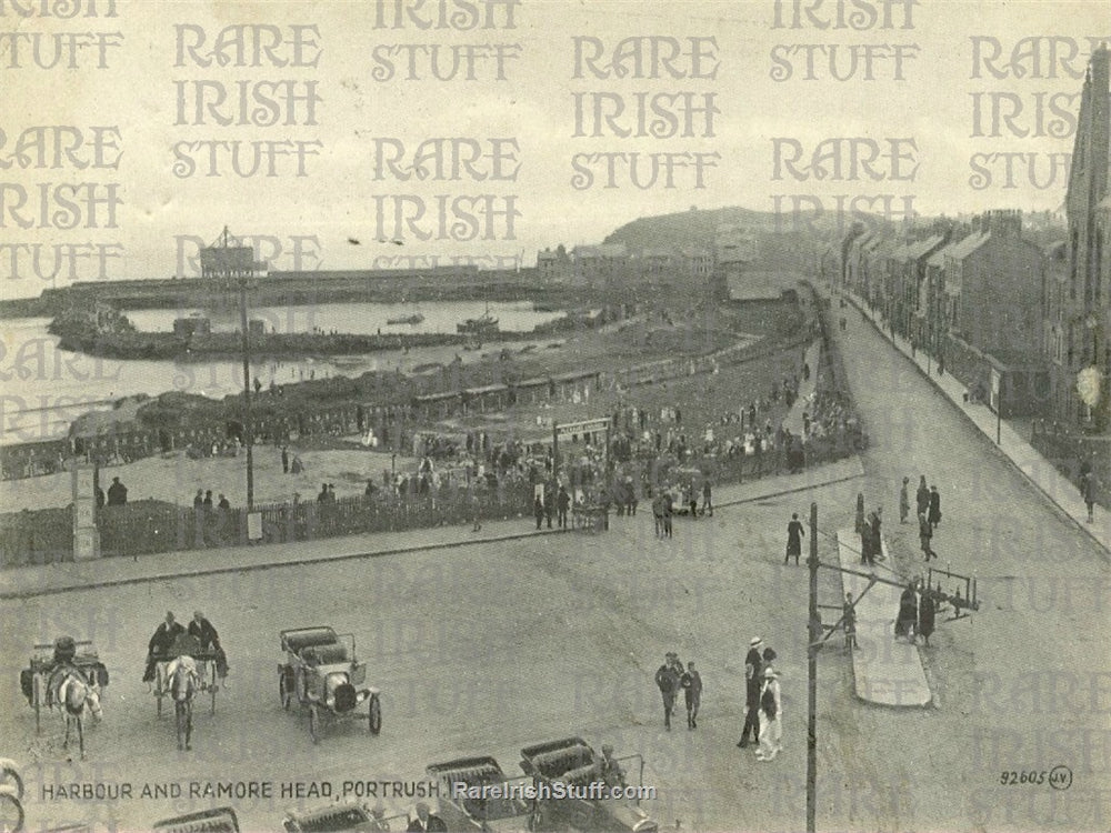 Harbour & Ramore Head, Portrush, Antrim, Ireland, Rare Photo Antrim ...