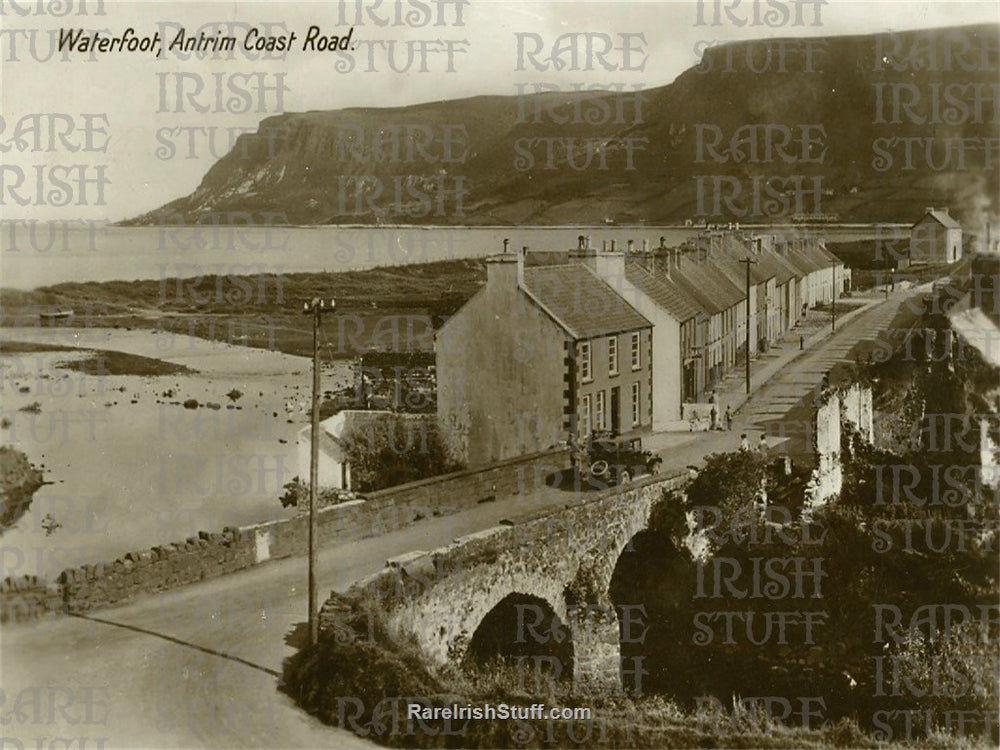 Waterfoot, Antrim Coast Road, Antrim, Ireland, Rare Photo Antrim, Old ...