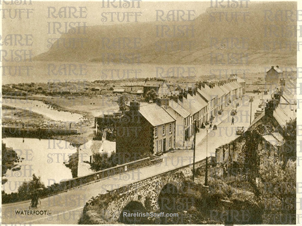 Waterfoot, Antrim, Ireland, Rare Photo Antrim, Old Photo, Old Picture,