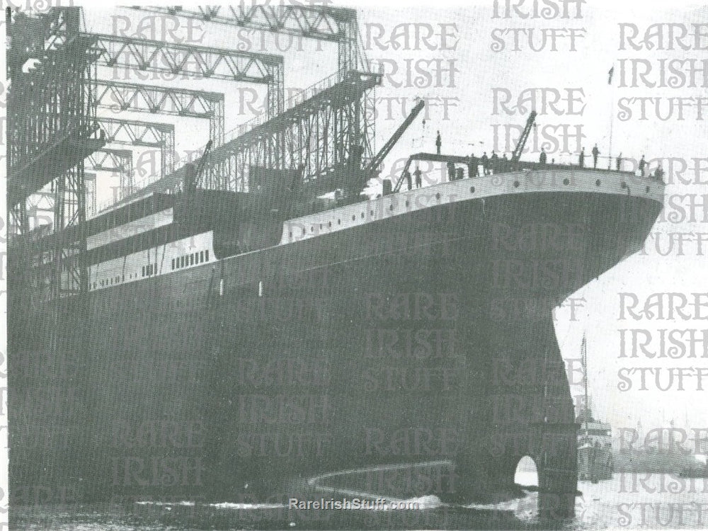 Rare Titanic Under Construction, Harland and Wolff, Belfast, Ireland ...
