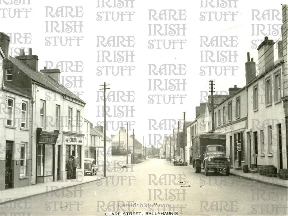 Clare Street, Ballyhaunis, Mayo, Ireland, Old Photo, Old Image, Old ...