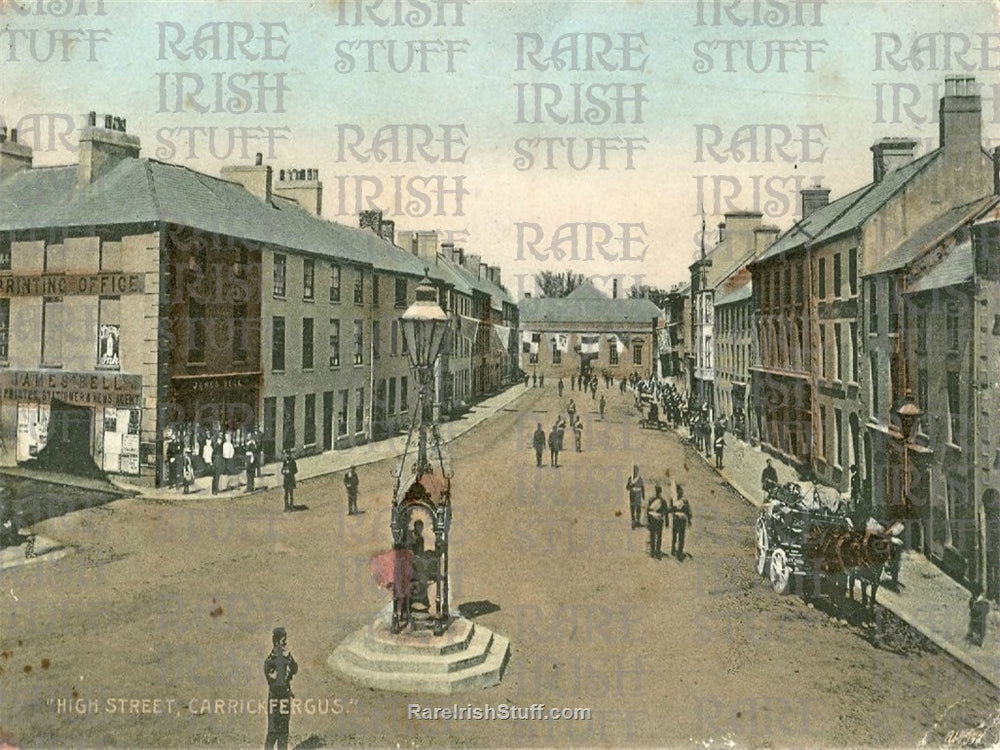 High Street, Carrickfergus, Antrim, Ireland, Rare Photo Antrim, Old ...
