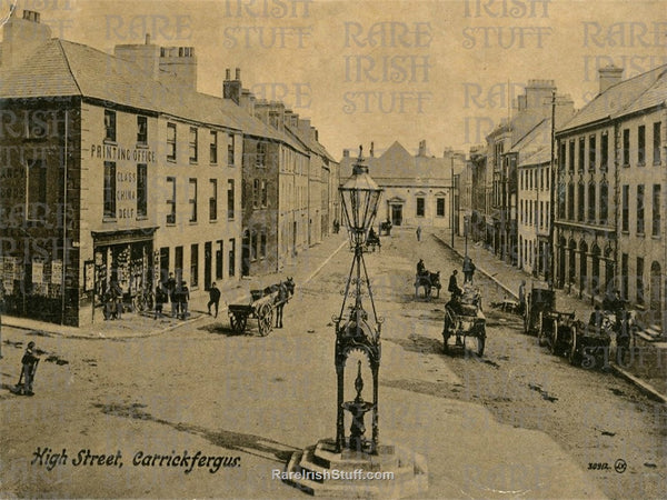 High Street, Carrickfergus, Antrim, Ireland, Rare Photo Antrim, Old ...