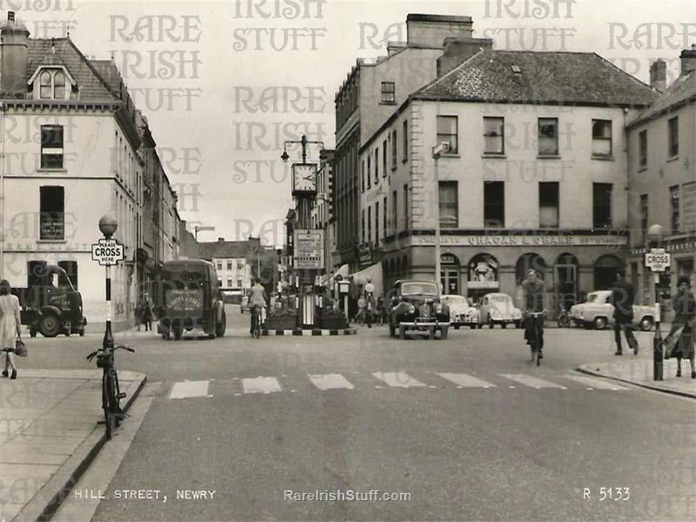 Hill Street, Newry, Down, Ireland, Rare Photo Down, Old Photo, Old ...