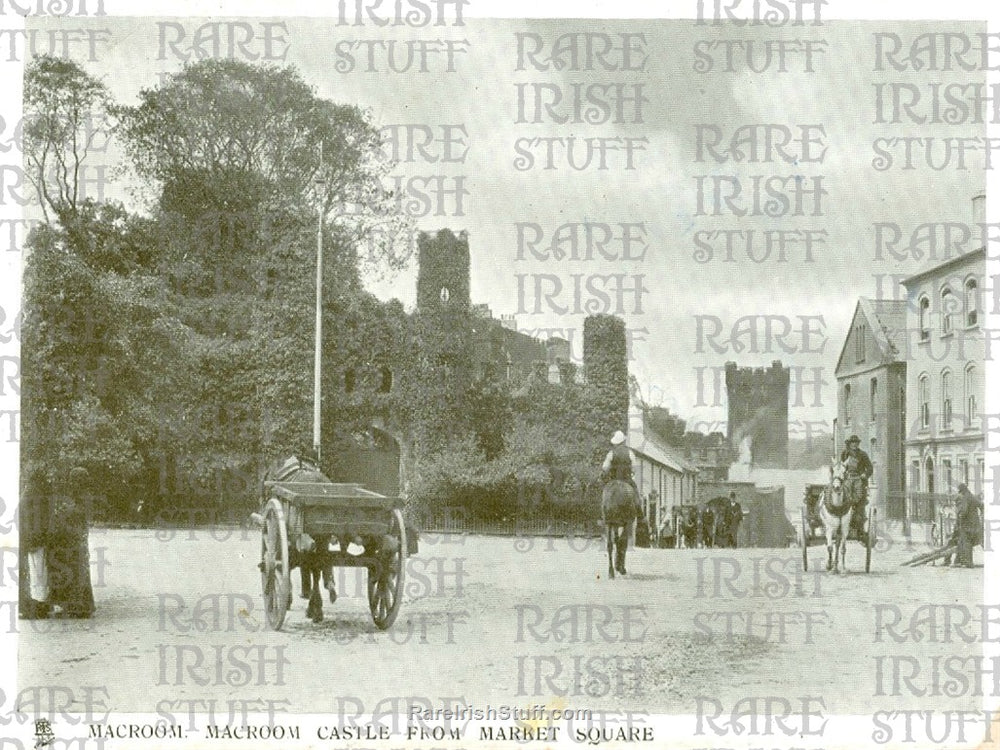 Macroom Castle From Market Square, Macroom, Cork, Ireland, Rare Photo ...