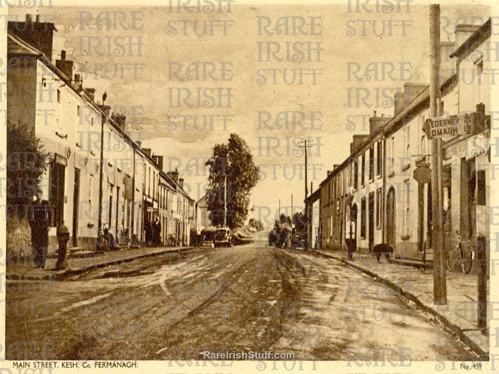 Main Street, Kesh, Co. Fermanagh, Ireland, Old Photo, Old Image, Old ...