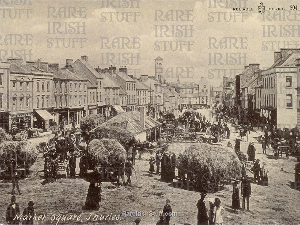 Market Square, Thurles, Tipperary, Ireland, Rare Photo Tipperary, Old ...