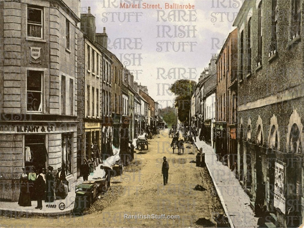 Market Street, Ballinrobe, Mayo, Ireland, Old Photo, Old Image, Old ...