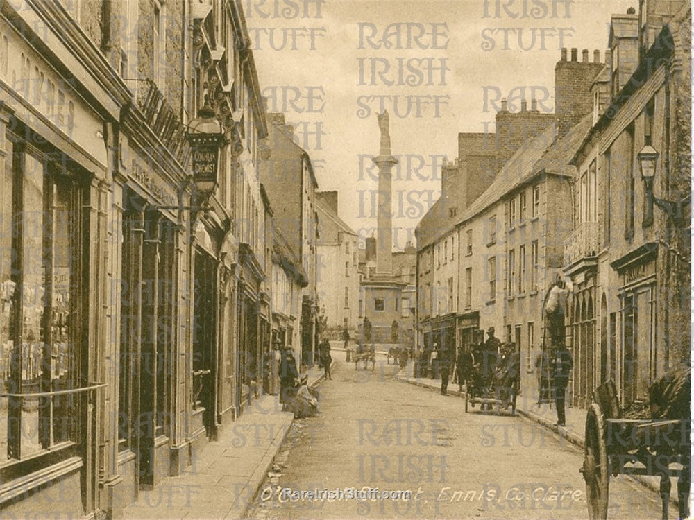 O'Connell Street, Ennis, Co. Clare, Ireland, Rare Photo Clare, Old ...