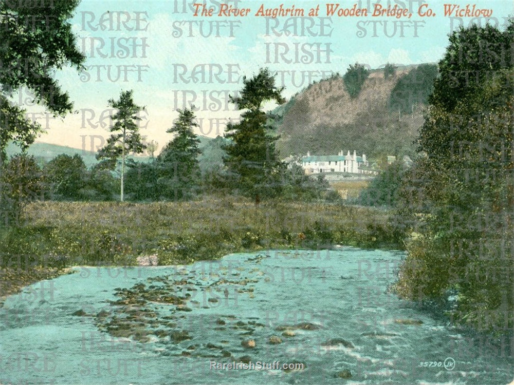 The River Aughrim at Woodenbridge, Co. Wicklow, Ireland 1910,Old Photo ...