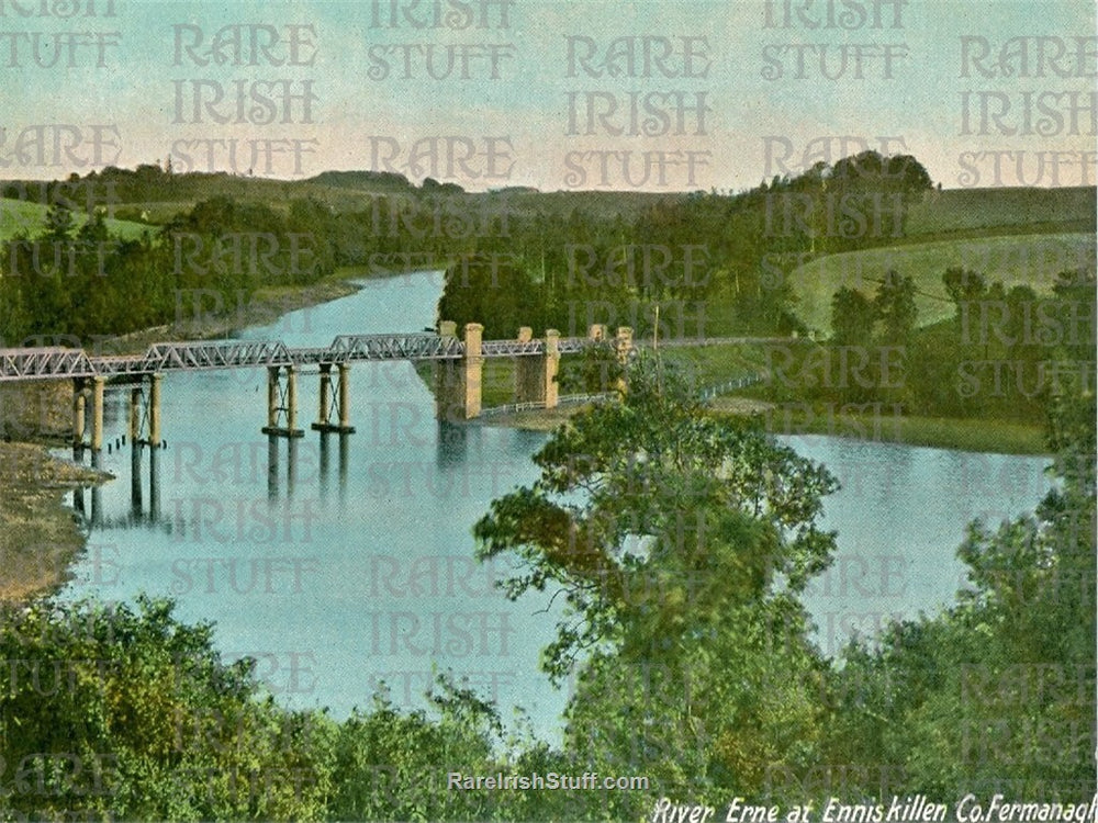 River Erne, Enniskillen, Fermanagh, Ireland, Old Photo, Old Image, Old ...