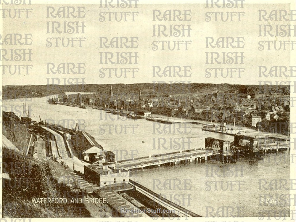 Waterford & Bridge, Waterford City, Waterford, Ireland, Rare Photo ...