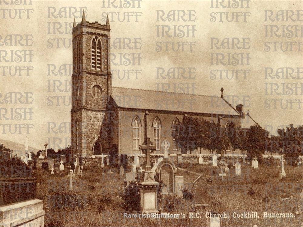 St Mary's R.C. Church, Cockhill, Buncrana, Donegal, Ireland, Rare Photo ...