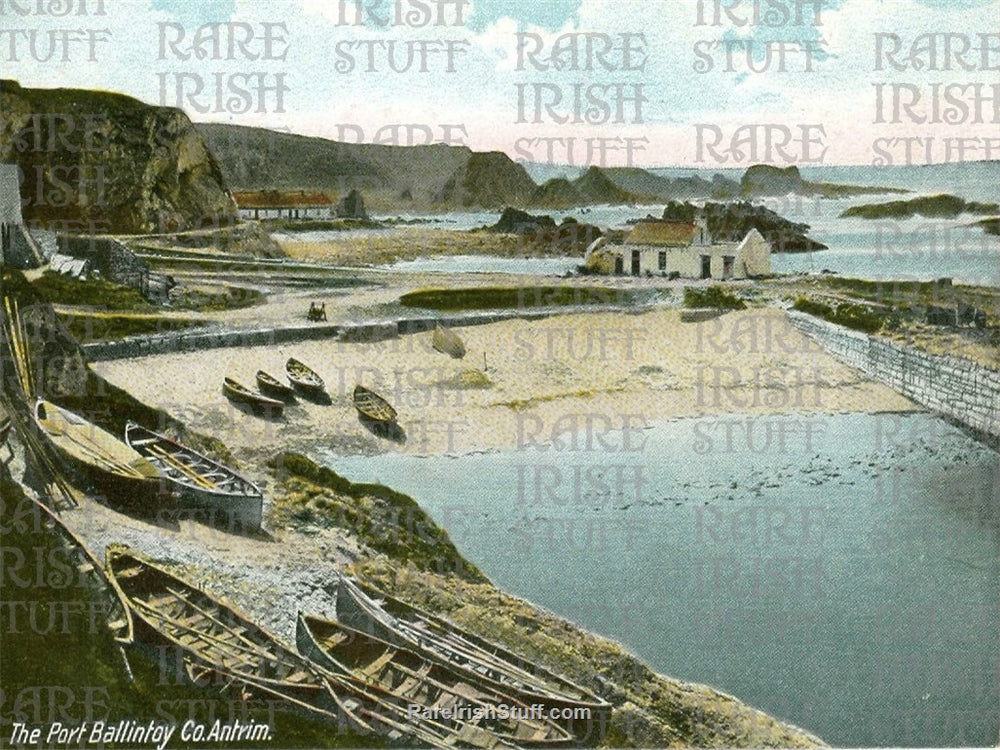 The Port, Ballintoy, Co. Antrim, Ireland,Rare Photo Antrim, Old Photo ...