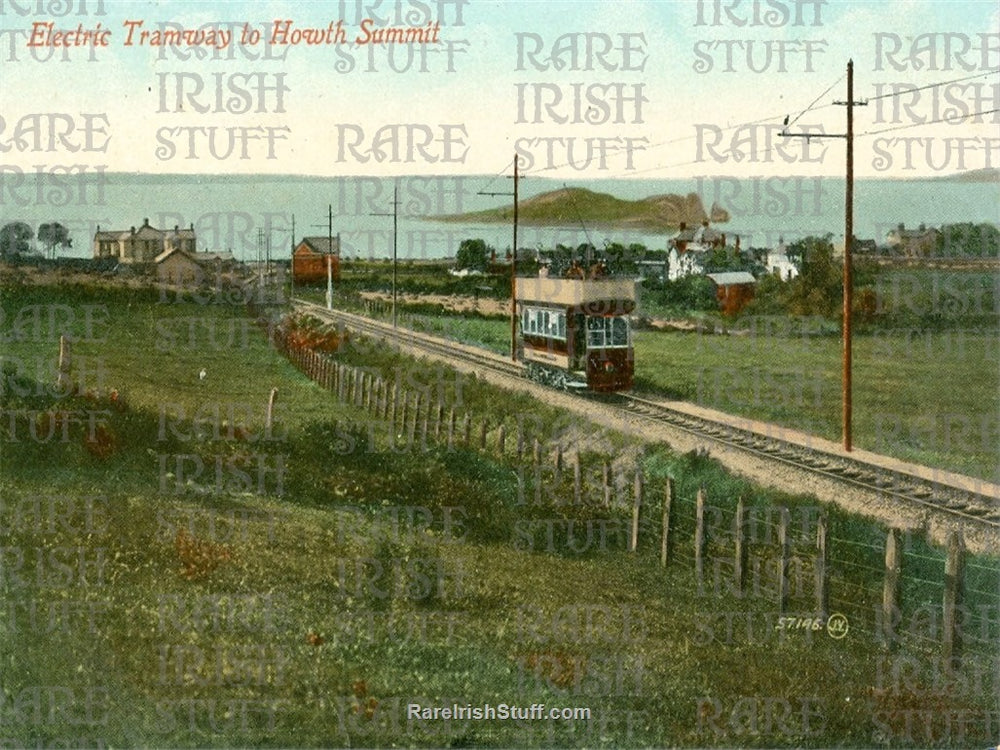 Electric Tramway to Howth Summit, Ireland, Old Photo, Old Image, Old ...