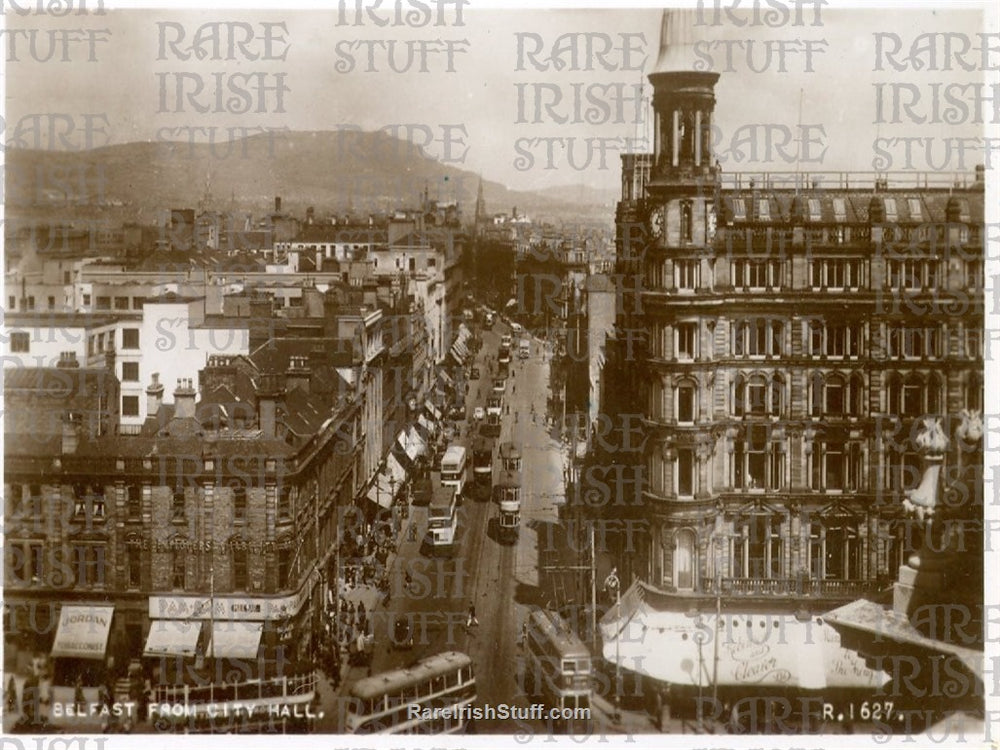 View from City Hall, Belfast, Co. Antrim, Ireland, Old Photo, Old Image ...