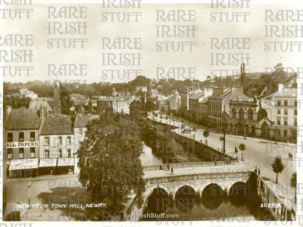 View from Town Hall, Newry, Down, Ireland, Old Photo, Old Image, Old ...